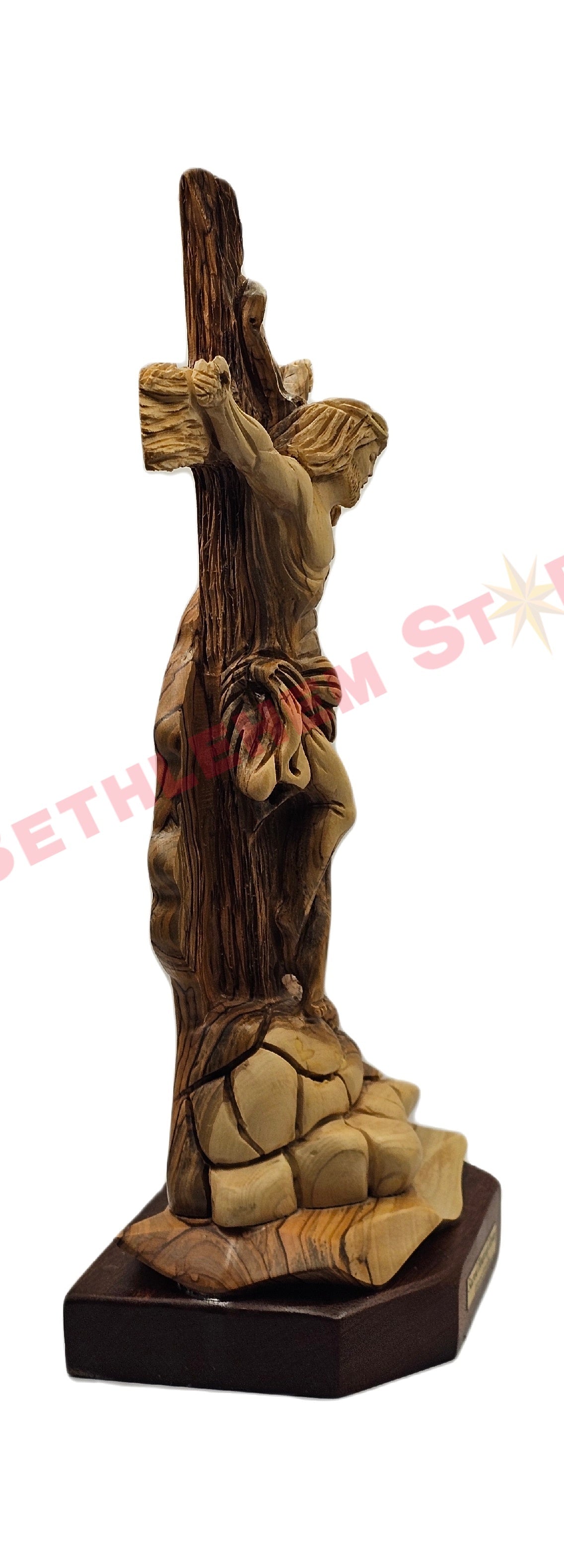Sacrifice Of Christ Statue Hand Carved From Olive Wood